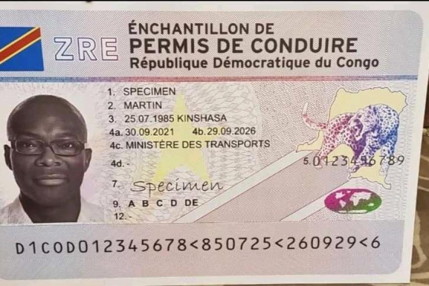 RDC : Les permis de conduire fixés à 38.5 USD pour les véhicules de 2 à ...